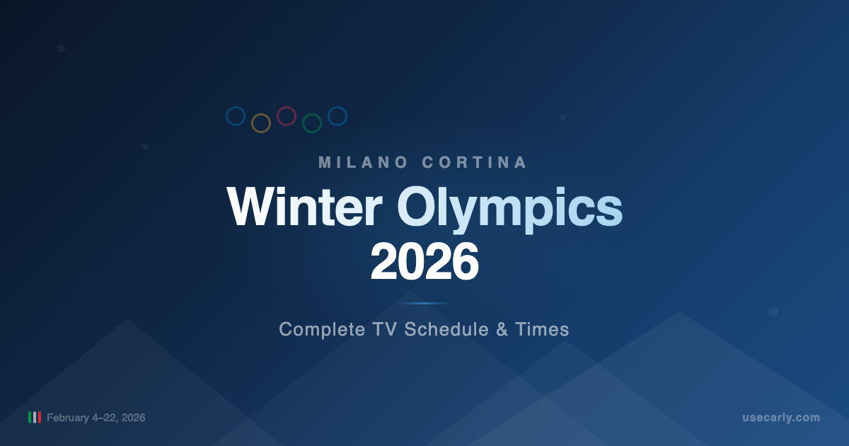 2026 Winter Olympics Schedule - TV Times, Events & Where to Watch ...